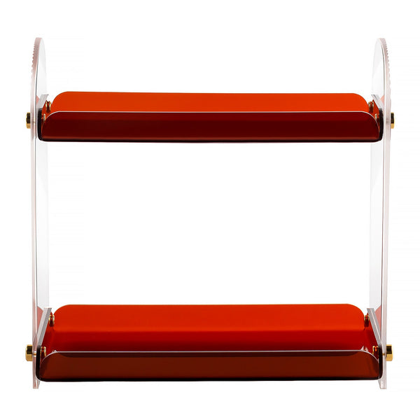 VENTRAY HOME Acrylic 2-Tier Desktop Storage Rack - Amber – Ventray Canada